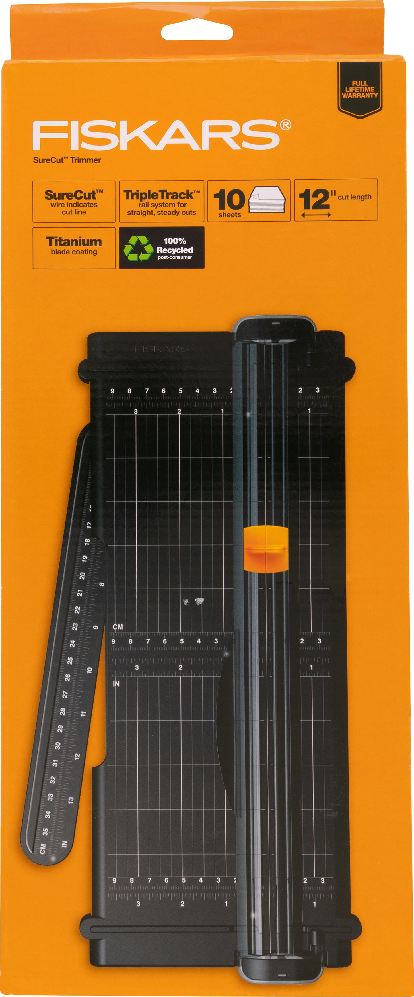 Fiskars SureCut Paper Trimmer 12 Inch, 1 Pack of 1 Piece - Walmart.com