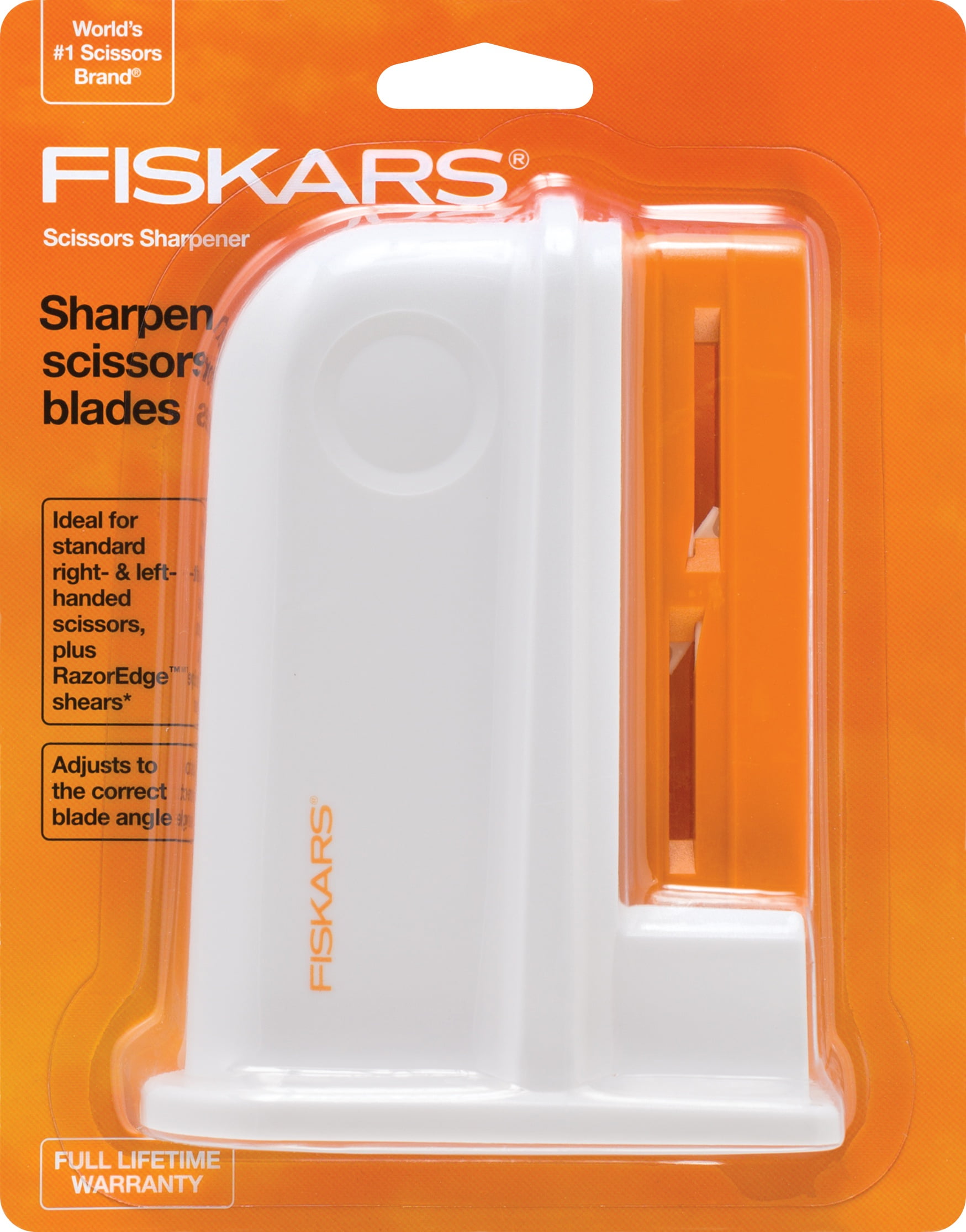 Fiskars Universal Scissors Sharpener, Ceramic Sharpening Heads ...