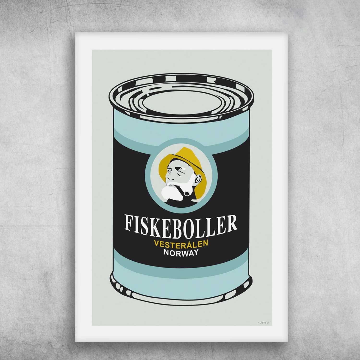 Fiskeboller Poster - Vesteralen Norway, Canned Fish 24 x 36 Inch Poster ...