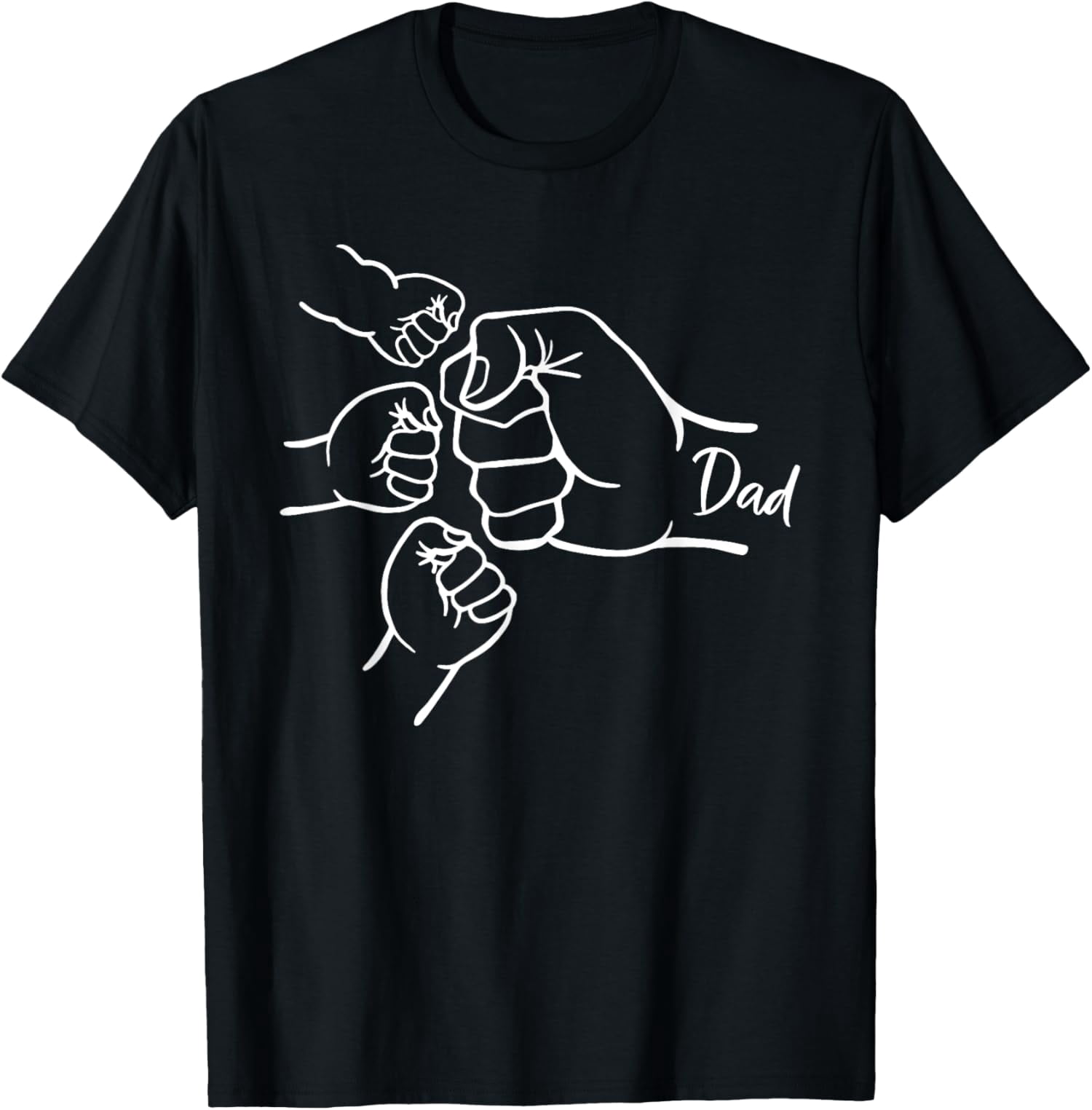 Fist Bump Dad Of Three Father Of 3 Daddy Happy Father's Day for dad ...