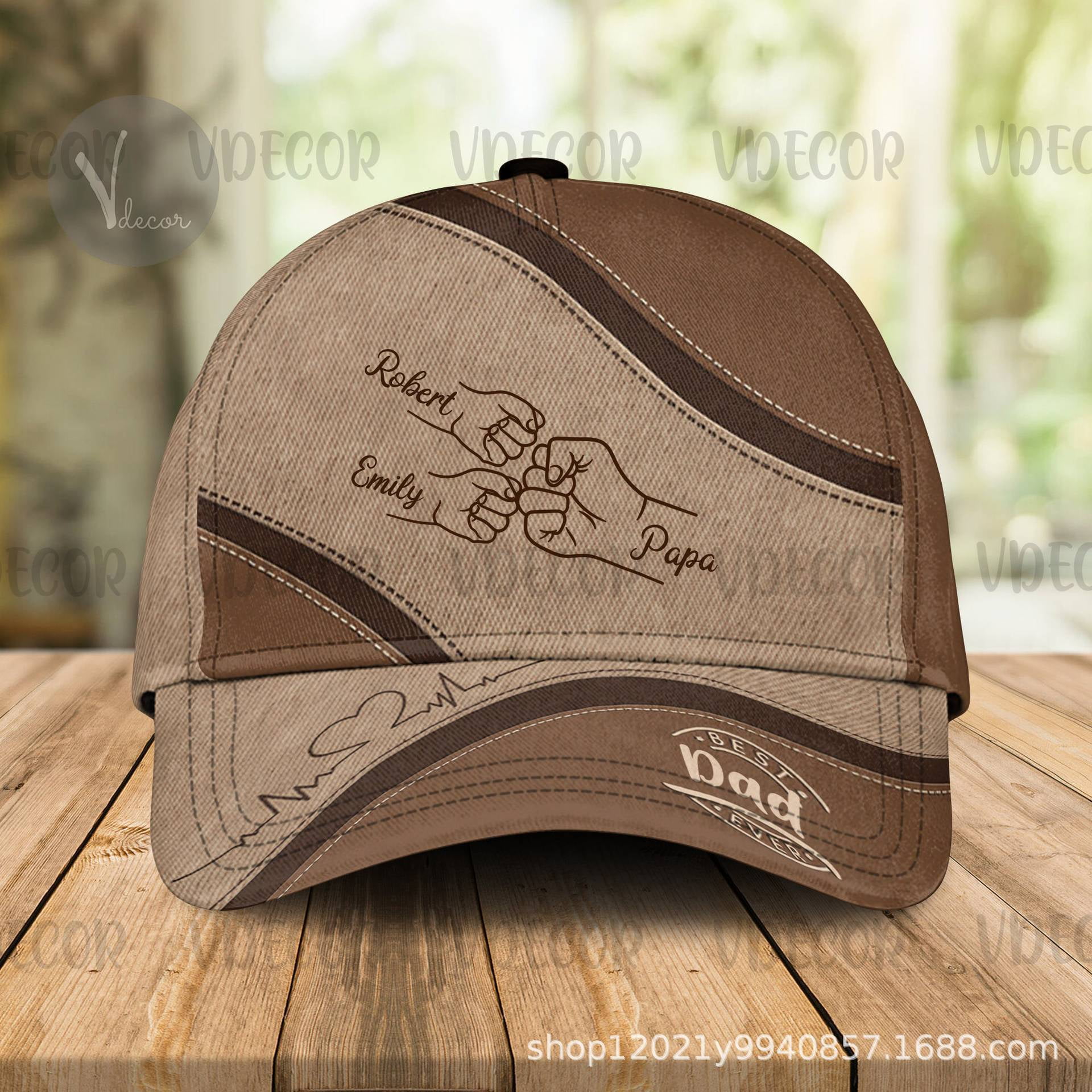 Fist Bump Daddy Grandpa Cap, Personalized Dad Hat, Personalized Fathers ...