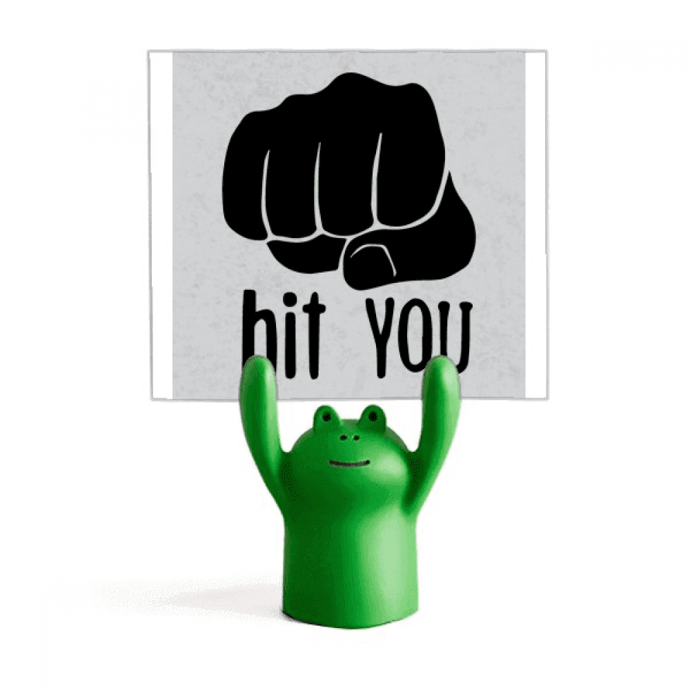 Fist Outline Personalized Gesture Memo Holder Cartoon Animal Frog Stand ...