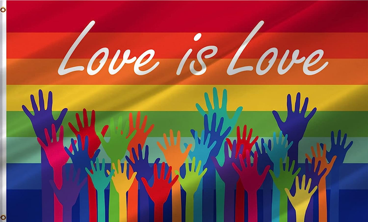 Fist Progress Pride Flag 4.85x8 ft- LGBT Community Support Gay Pride ...