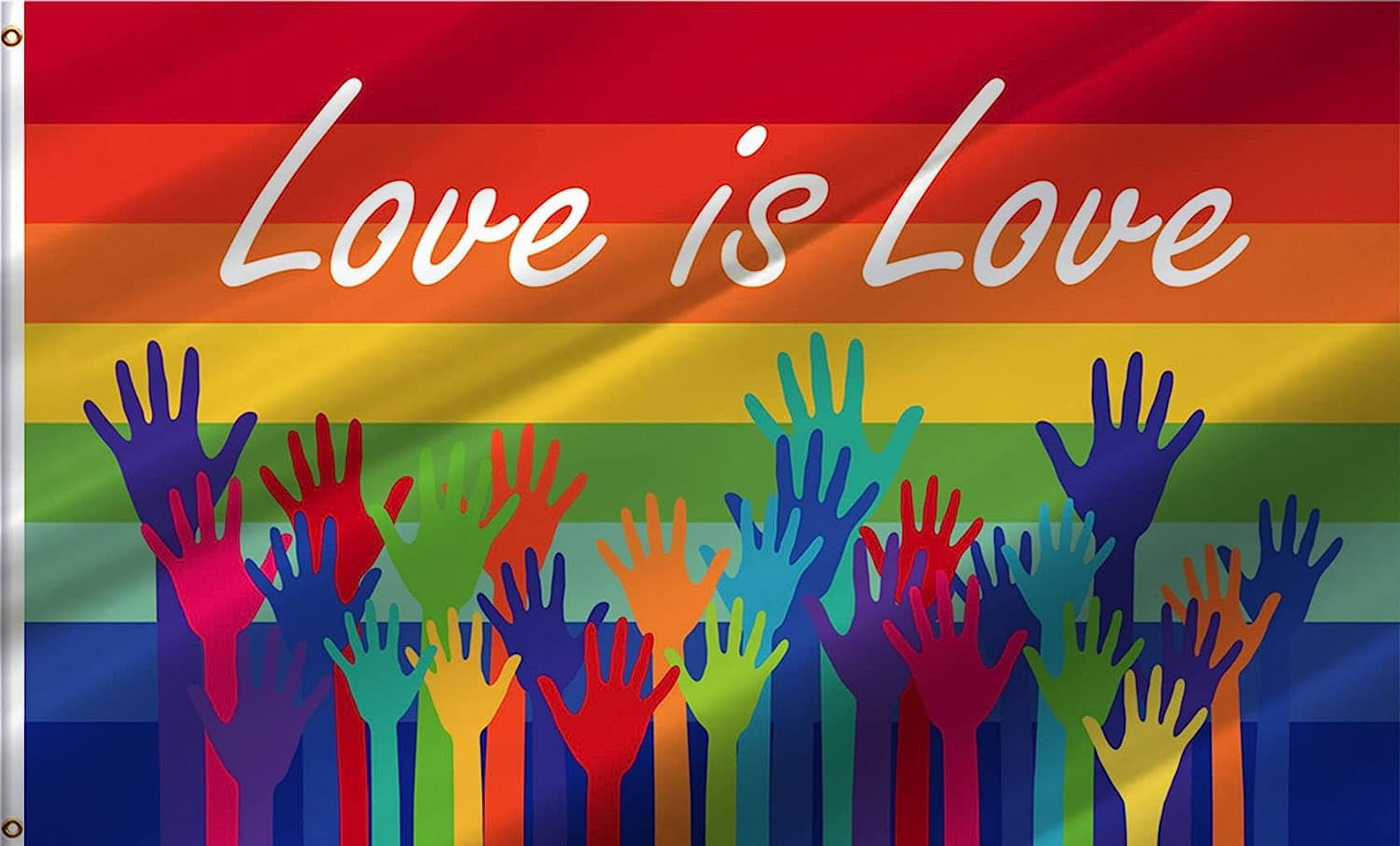 Fist Progress Pride Flag - LGBT Community Support Gay Pride Rainbow ...