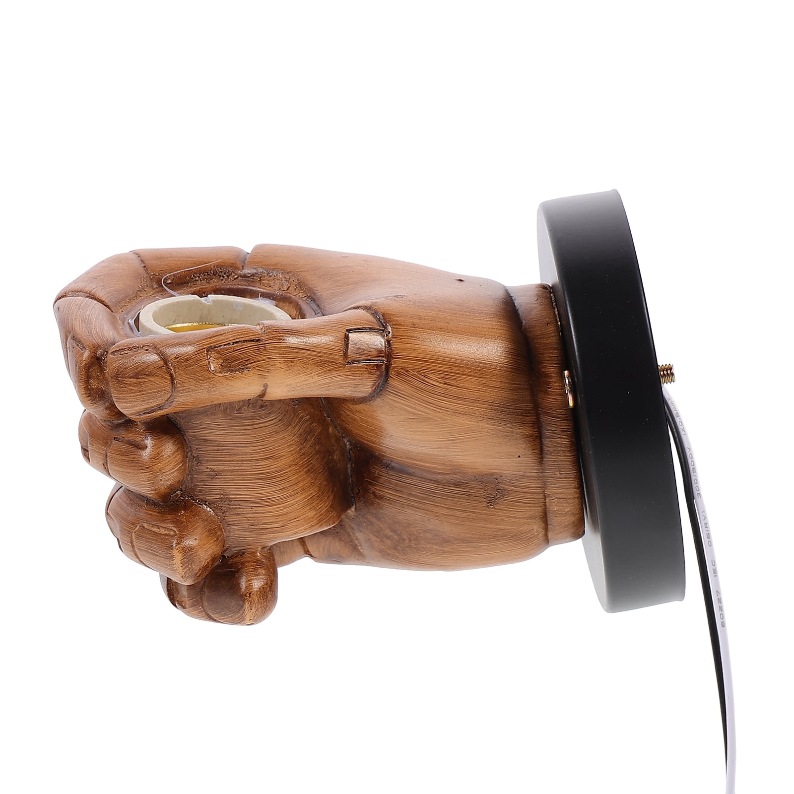 Fist Wall Lamp Base Bathroom Retro Decor Candelabra Light Bulbs ...