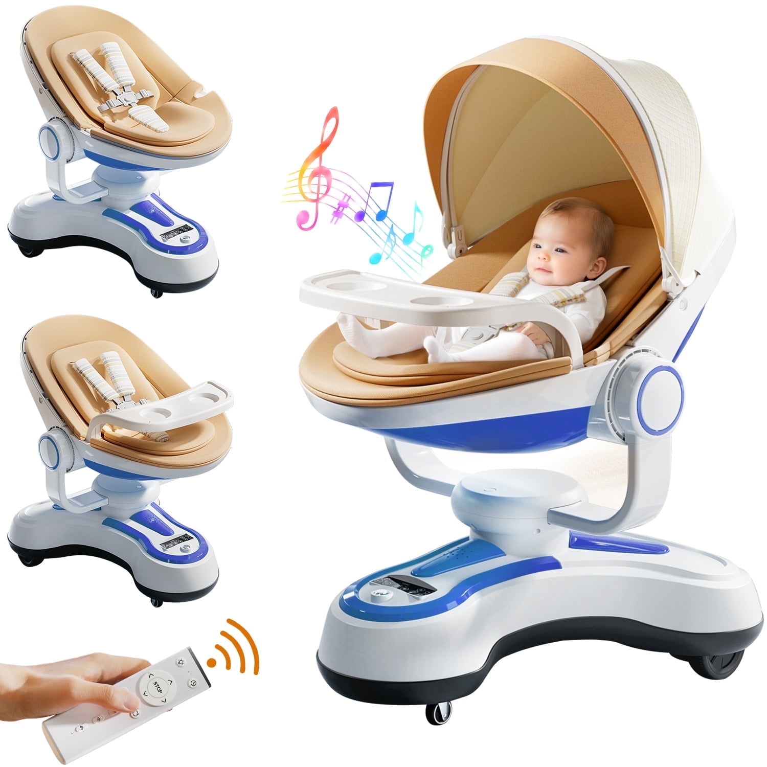 Fistone Baby Swing, Electric Baby Swings for Infants to Toddler ...