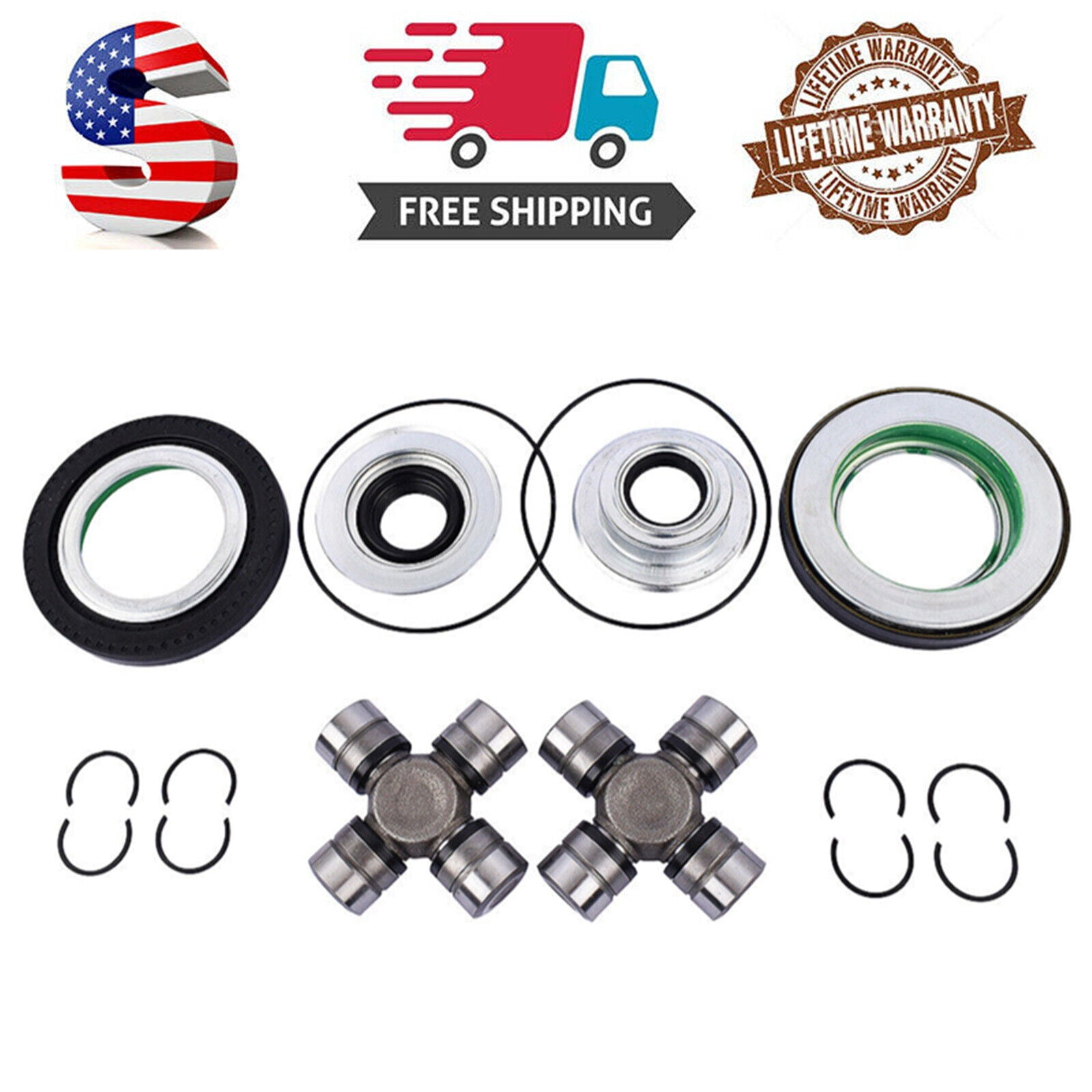 Fit 05-14 Ford F250 F350 Superduty Front Axle Seal And Greaseable U ...