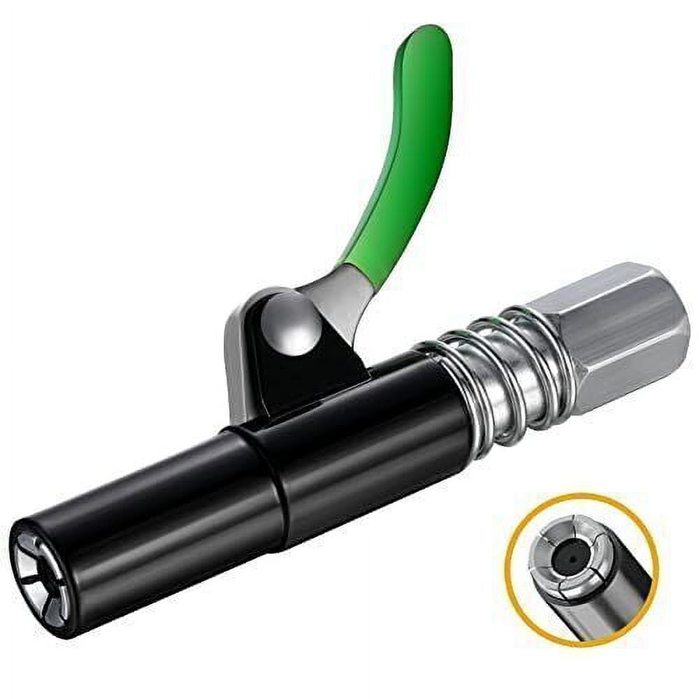 Fit 1/8" NPT Grease Gun Coupler-EXI 10,000 PSI,Easy Lock Release Leak ...