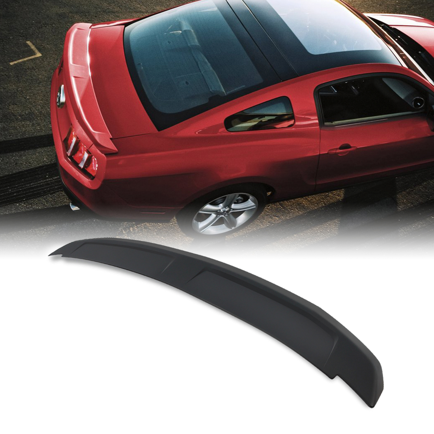 Xenon 5575 Rear Spoiler Fits 94-98 Mustang - Walmart.com