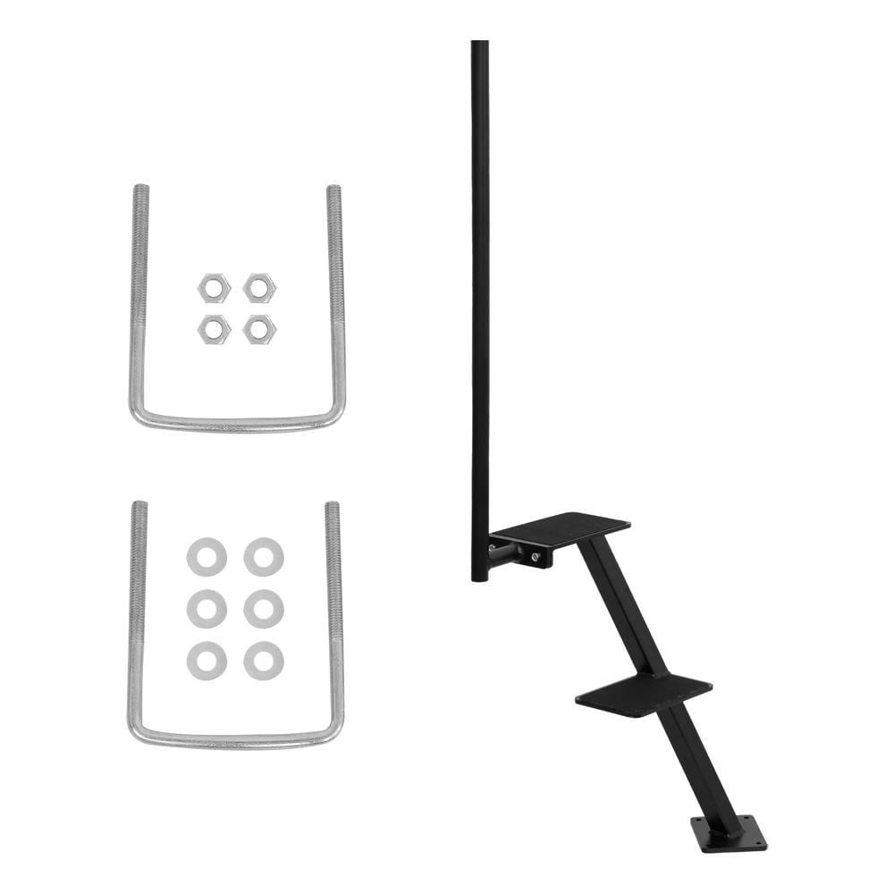 Fit 2-Step Trailer Steps with Non-Slip Sur face, Ideal Replacement for ...