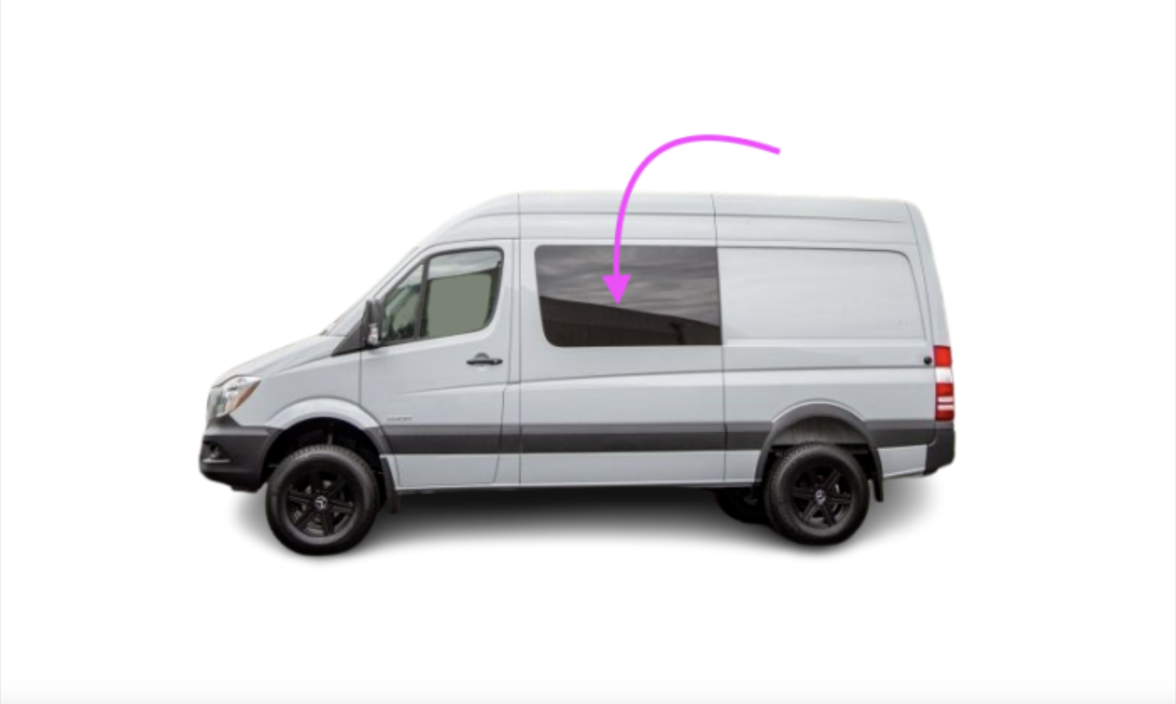 Fit: 2007-2018 Dodge Sprinter 144,170 WB Van Rear Left Sliding Cargo ...