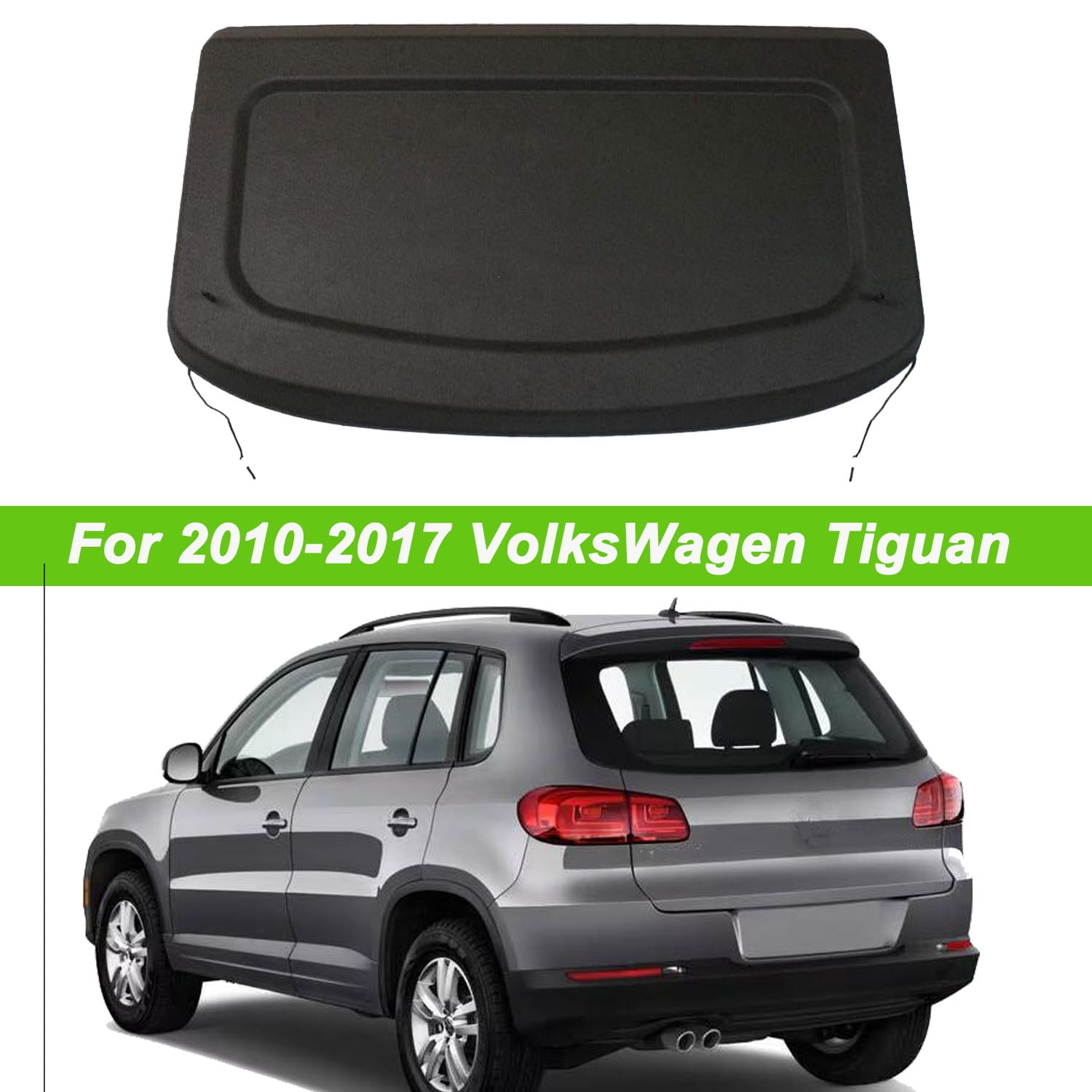 Fit 2009-2017 Volkswagen Tiguan Non-retractable Cargo Cover for 2009 ...