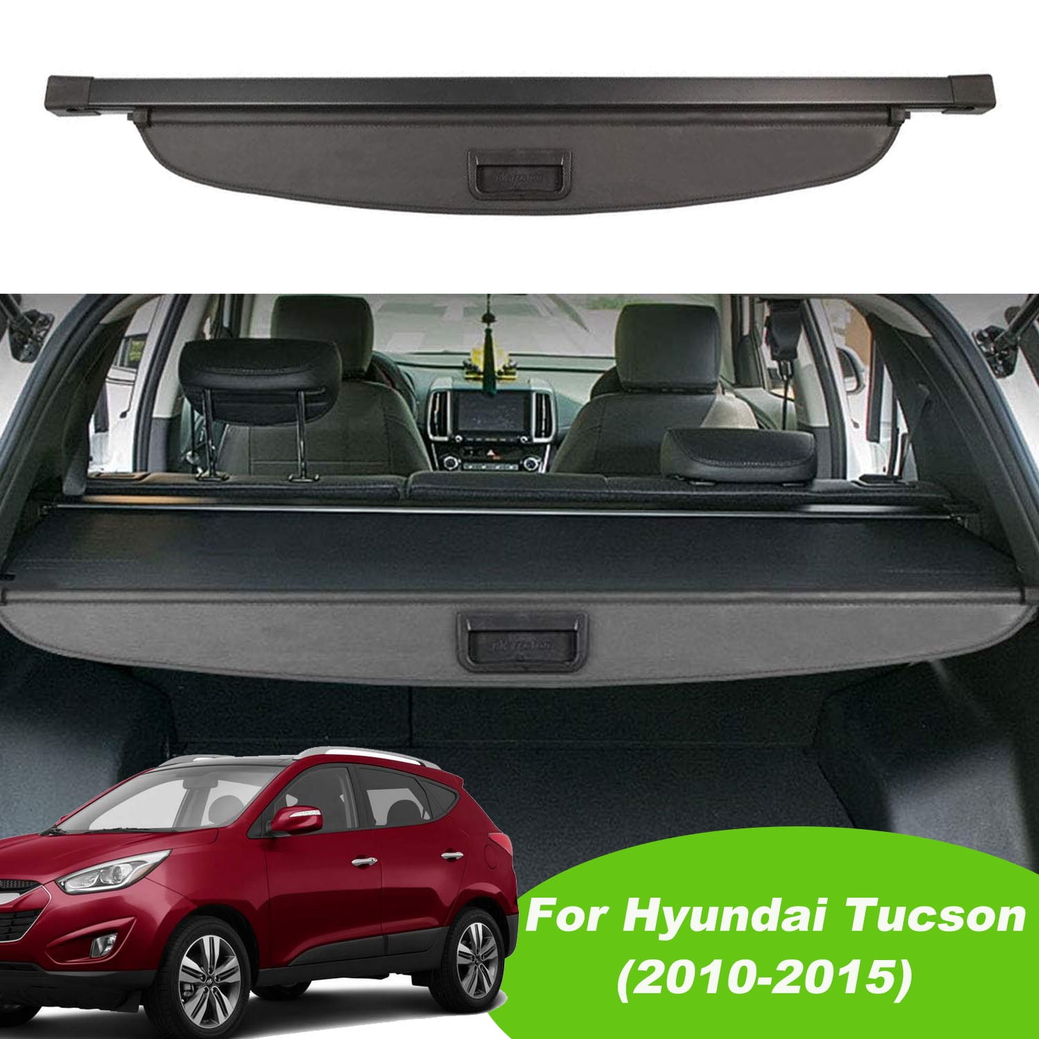 Fit 2010-2015 Hyundai Tucson Retractable Cargo Cover for 2010 2011 2012 ...