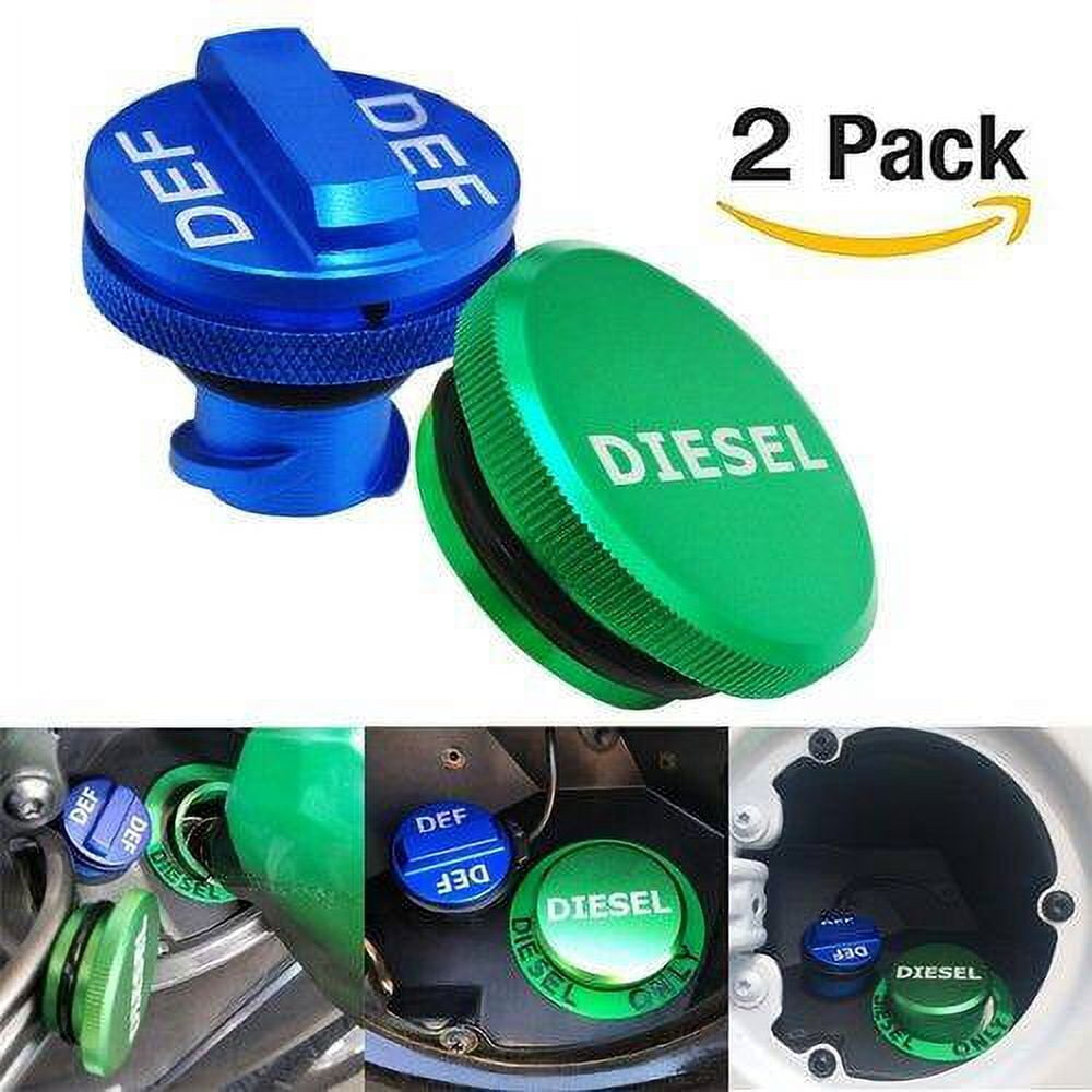Fit 2013-2017 Dodge Ram Magnetic Aluminum Diesel Fuel Gas Cap + DEF Cap ...