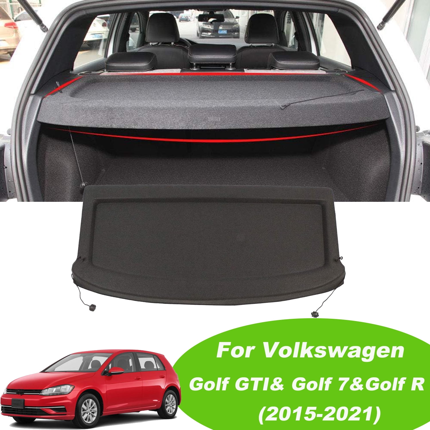 Fit 2015-2021 Volkswagen Golf GTI Non-retractable Cargo Cover for 2015 ...