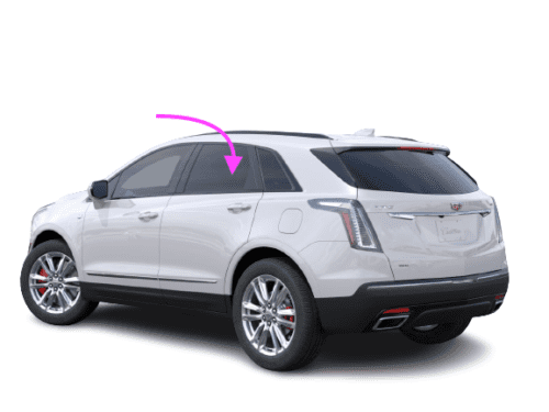 Fit 2017-2023 Cadillac XT5 4D SUV Rear Left Side Door Window Glass-Dark ...