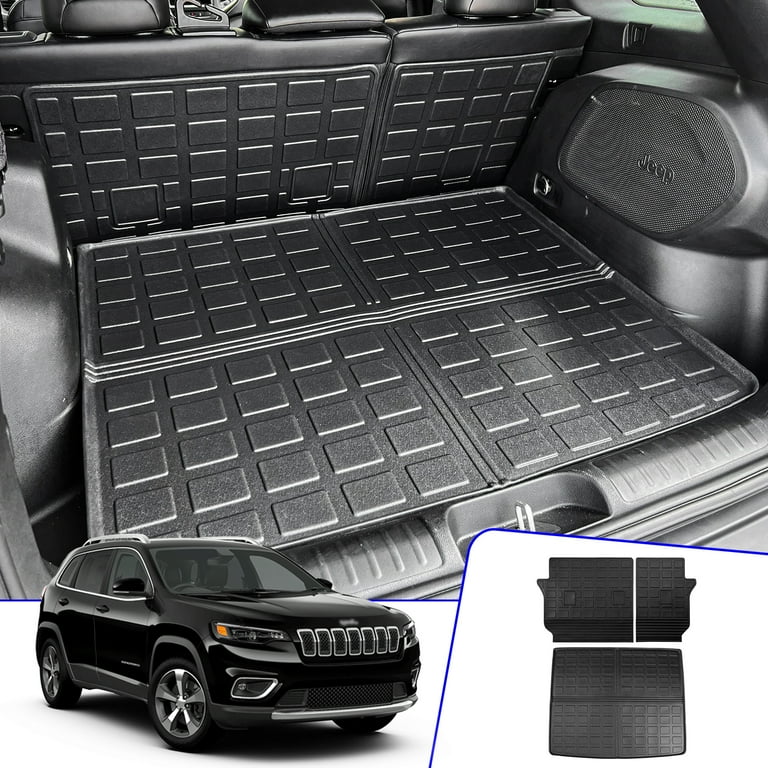 Fit 2019 2023 Jeep Cherokee Cargo Liner Trunk Mat Back Seat Cover Protector 2022 Jeep Cherokee Accessories