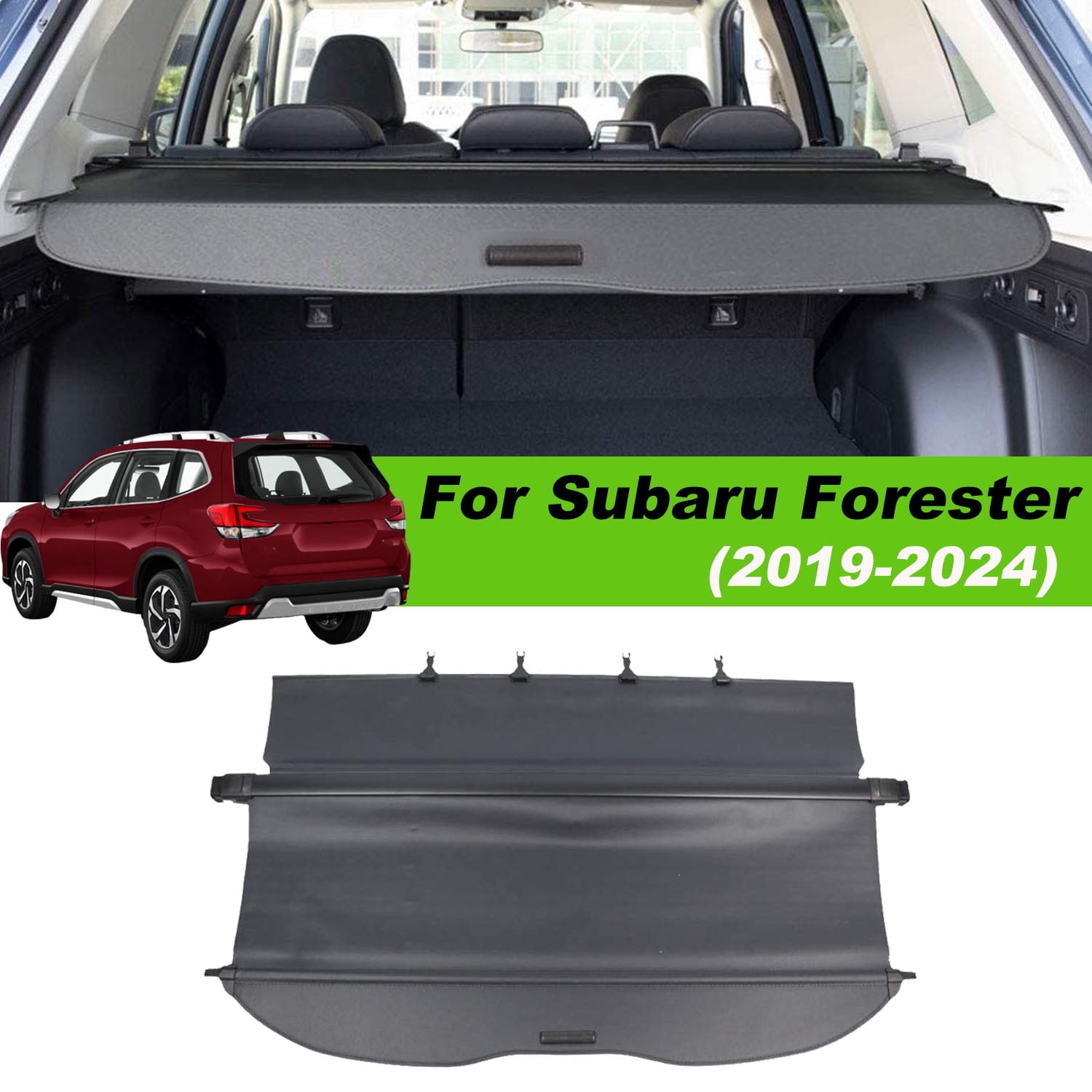 Fit 2019-2024 Subaru Forester No Gap Retractable Cargo Cover for 2019 ...