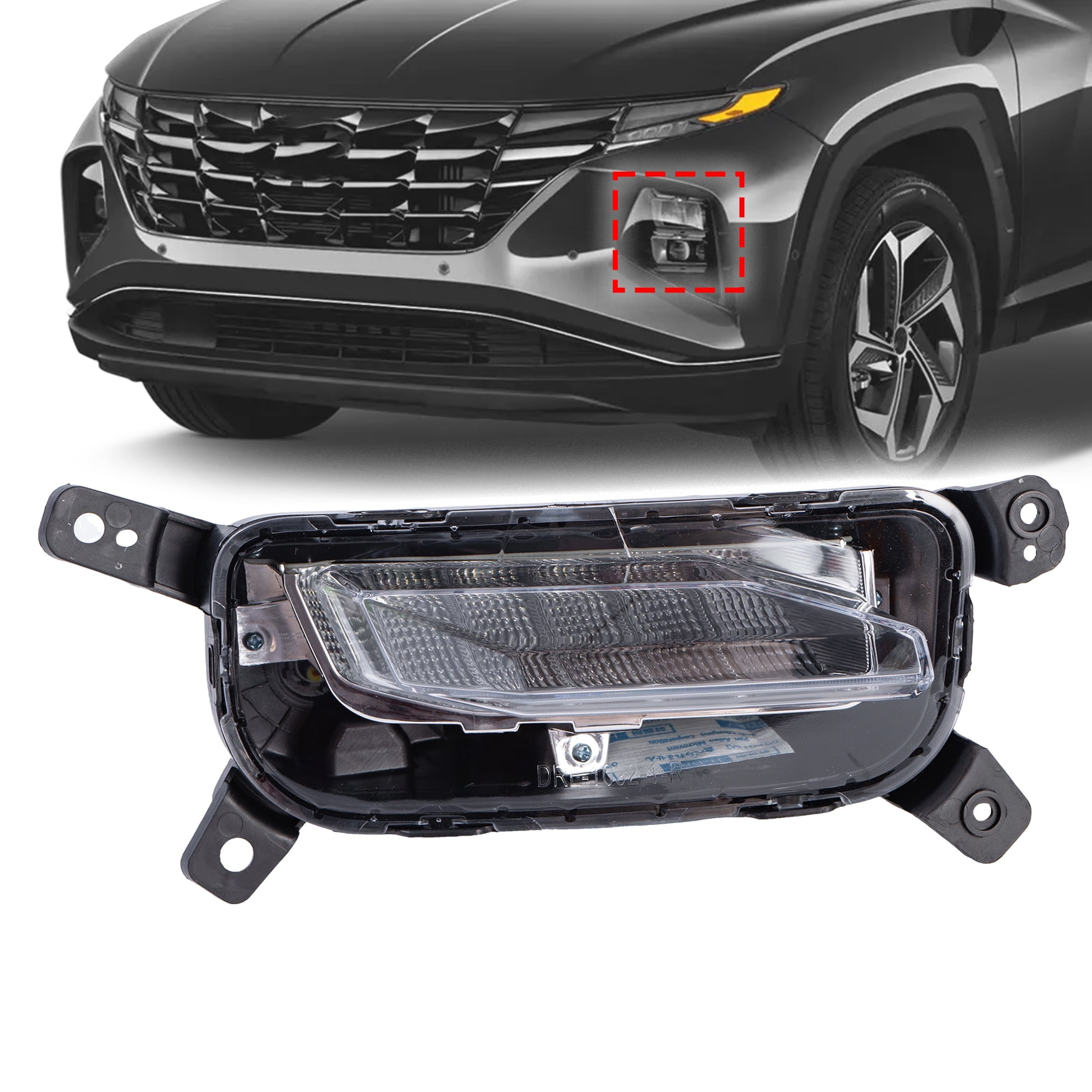 Fit 2021-2023 Hyundai Tucson LED Right DRL Bumper Light Assembly (92208 ...