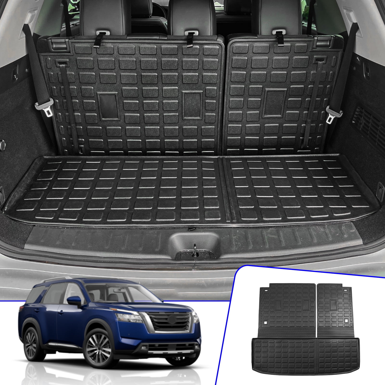 Fit 2022 2023 2024 Nissan Pathfinder Cargo Liner Trunk Mat TPE All ...