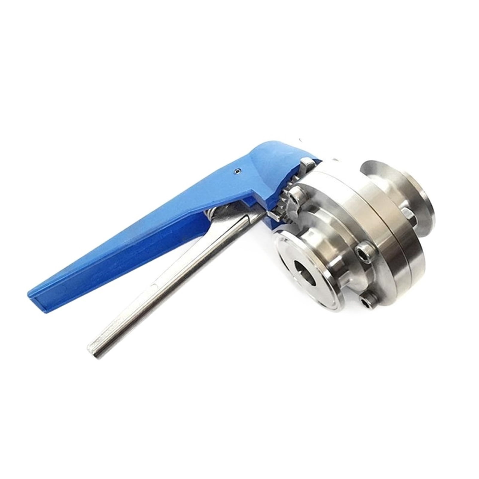Fit 25mm 1" Pipe OD X 1.5" Tri Clamp Sanitary Butterfly Squeeze Trigger ...