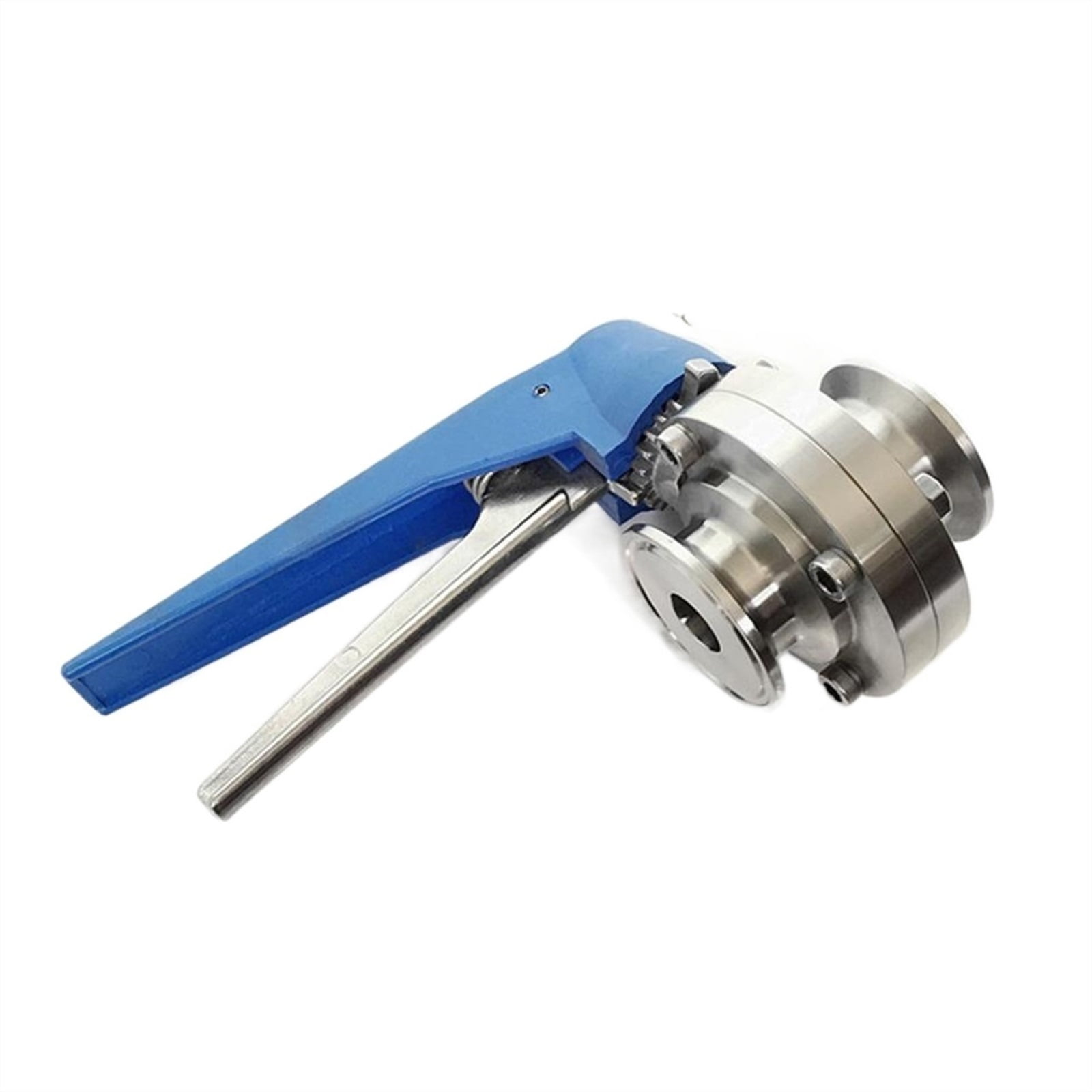 Fit 76mm Pipe OD X 3" Tri Clamp Sanitary Butterfly Squeeze Trigger Flow ...