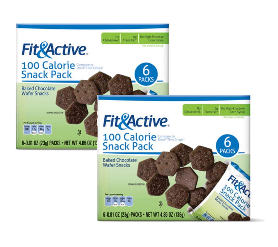 Fit & Active 100 XEF1 Calorie Baked Chocolate Wafer On-the-Go Snack ...