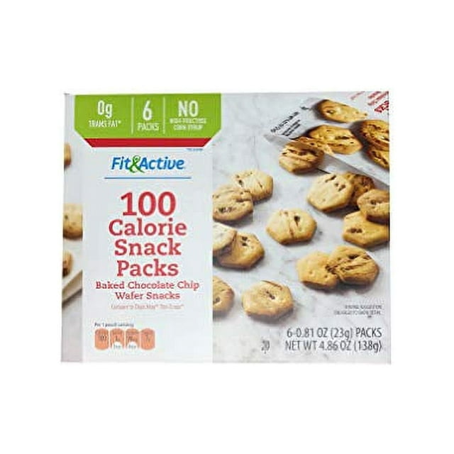 Fit And Active 100 Calorie Ready-To-Eat Snack Pack - Chocolate Chip ...