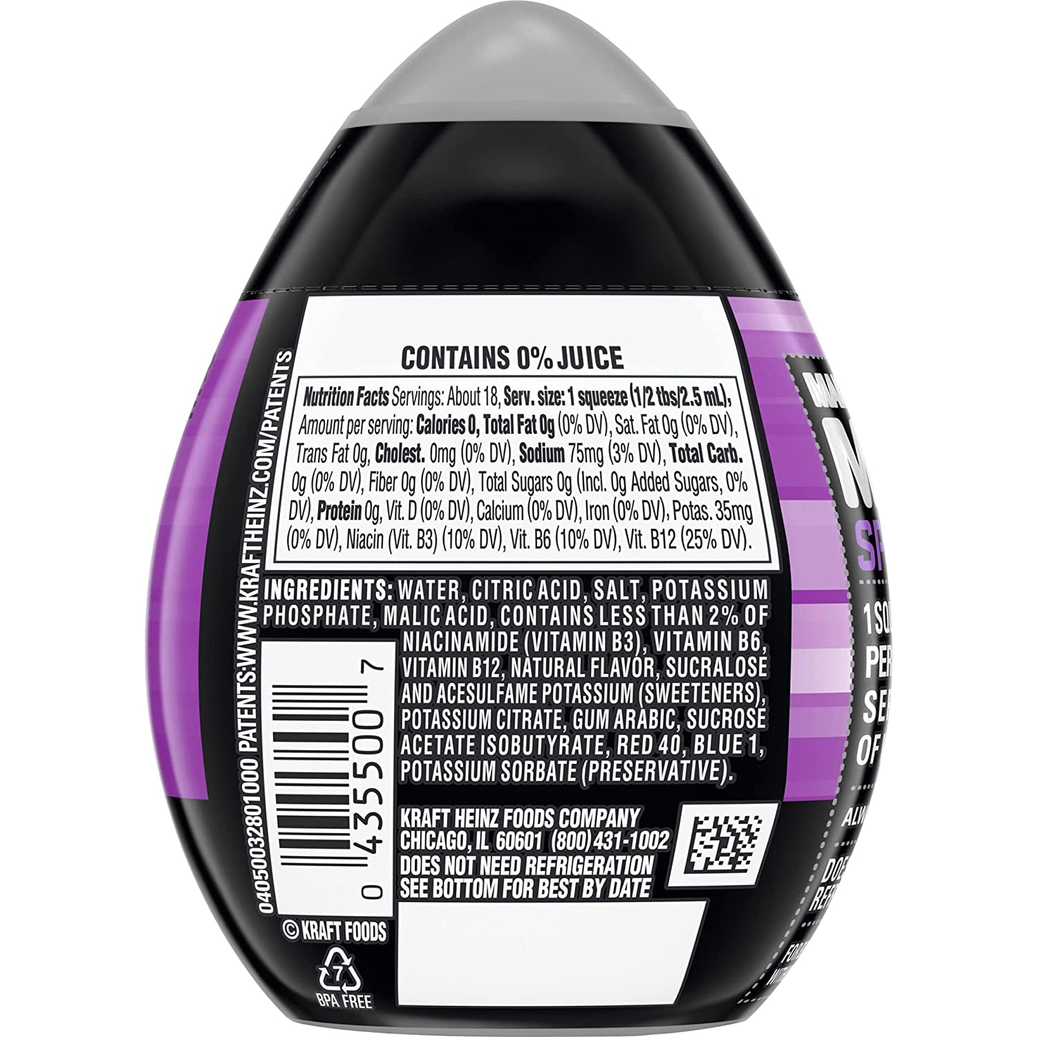Fit Arctic Grape Liquid Water Enhancer, 1.62 fl oz(Pack of 4) - Walmart.com