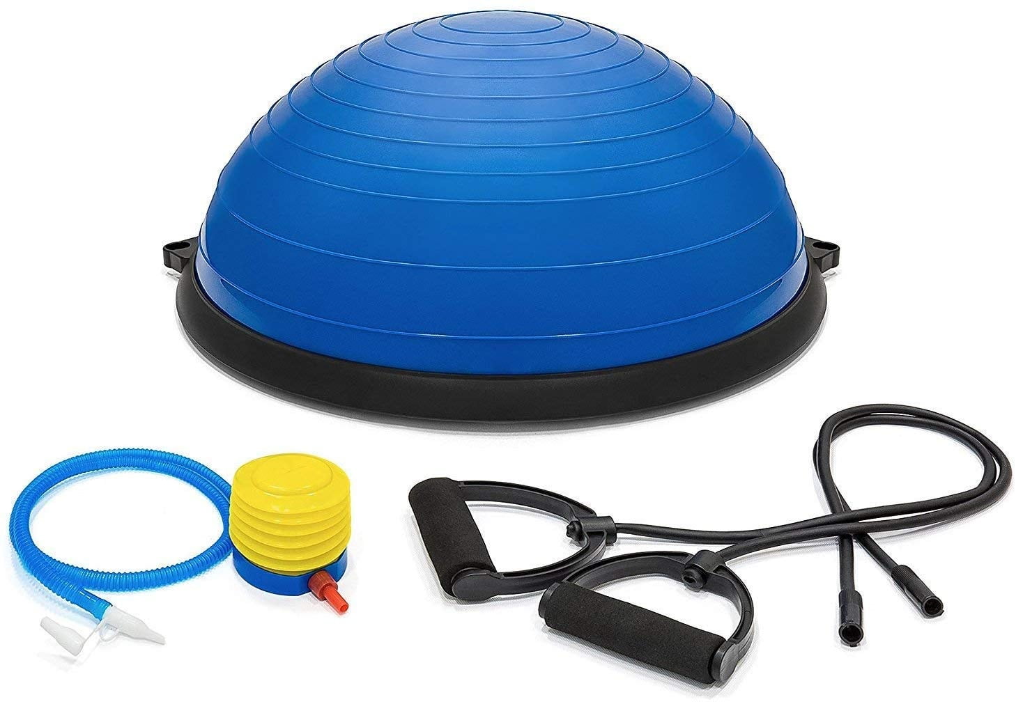 Fit Ball Half Exercise Balance Ball, Stability Trainer with Bands, Full ...
