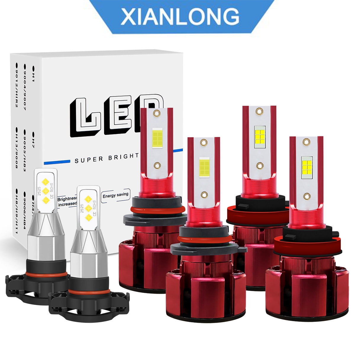 9005 H11 5202 Combo Led Bulbs, Super Bright H8 H9 HB3 5202 LED ...