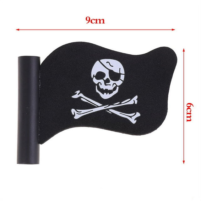 Fit Car Antenna Ball Black Jolly Pirate Flag Car Antenna Pen Topper ...