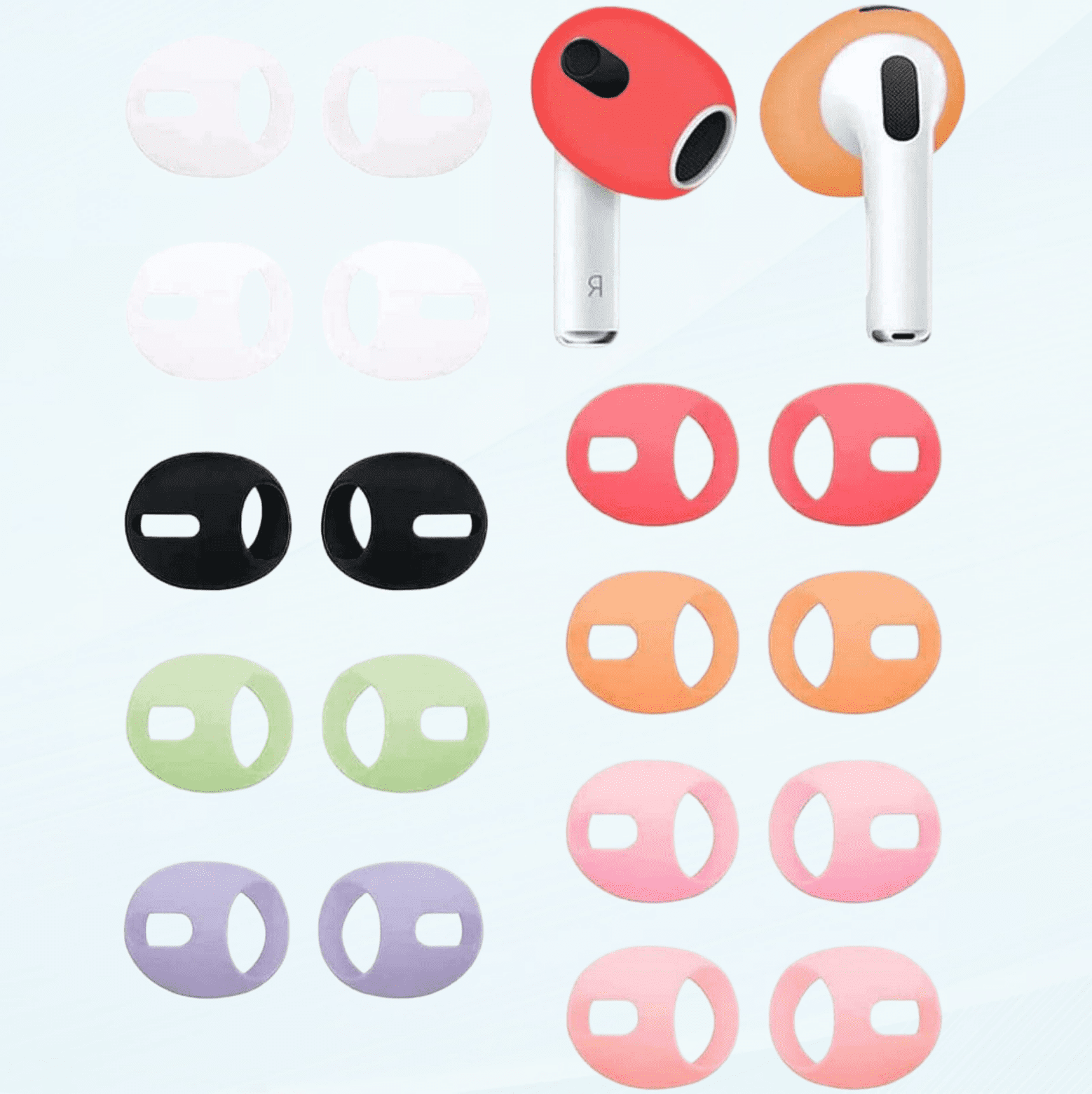 Fit in Case Ear Tips Compatible with AirPods 3 2021 3rd Gen, 9 Pairs ...