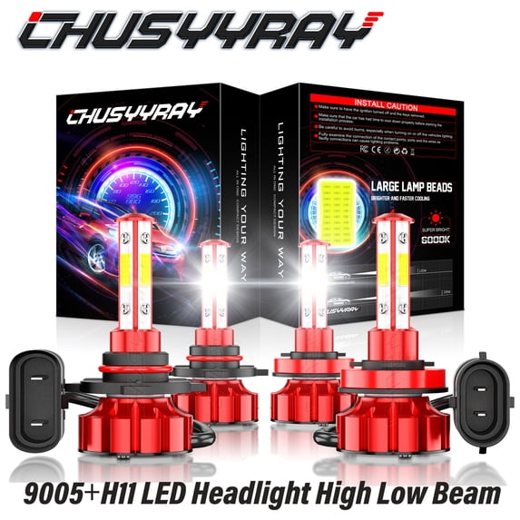 Fit Chevy Silverado 1500 2500 2007-2015 Combo LED Headlight Bulbs High ...