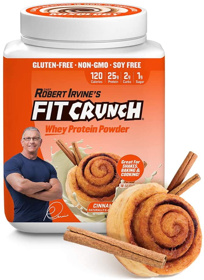Fit Crunch Protein Powder, Cinnamon Twist, 25g Protein, 18 Servings ...