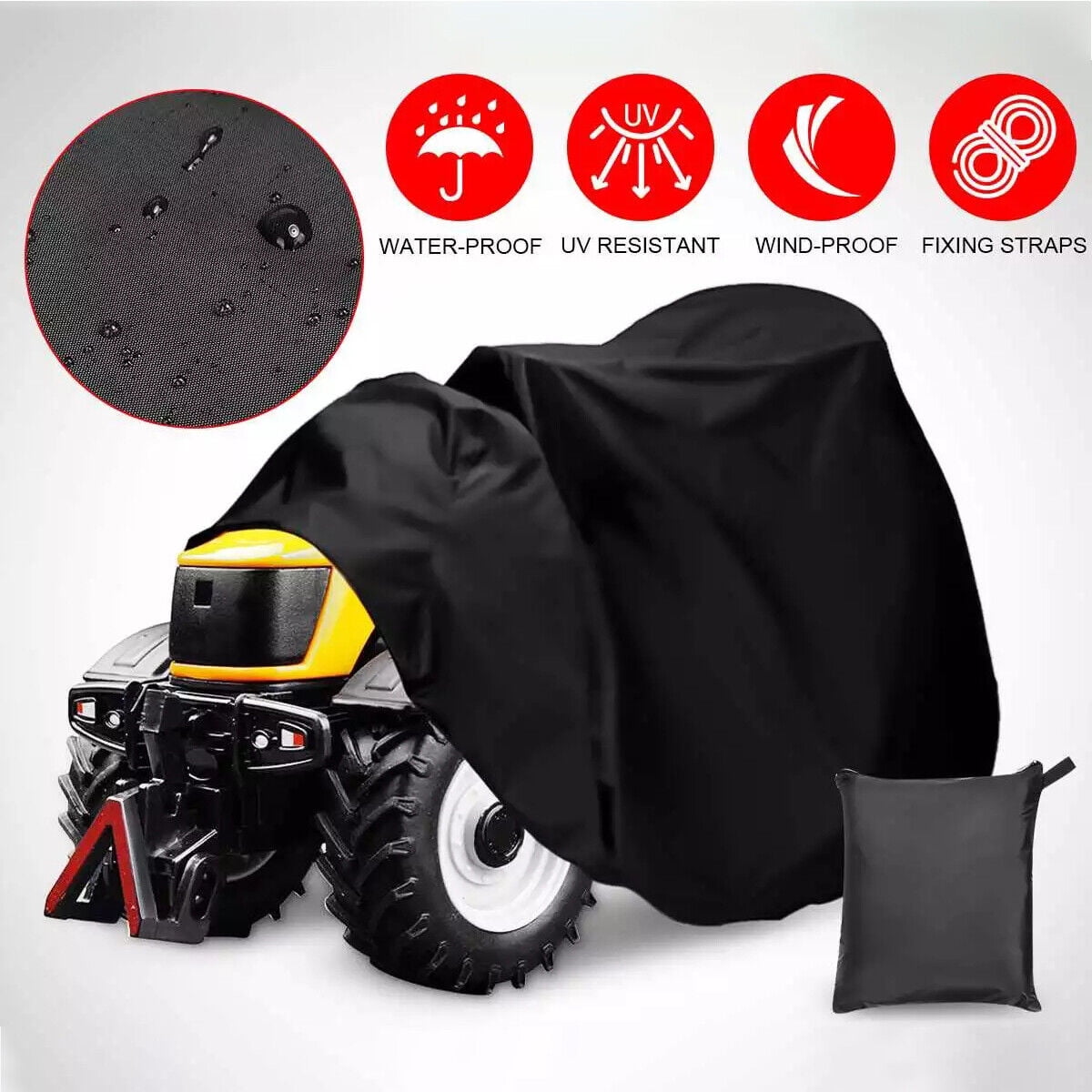 Universal Waterproof Riding Lawn Mower Tractor Cover, Heavy Duty Garden ...
