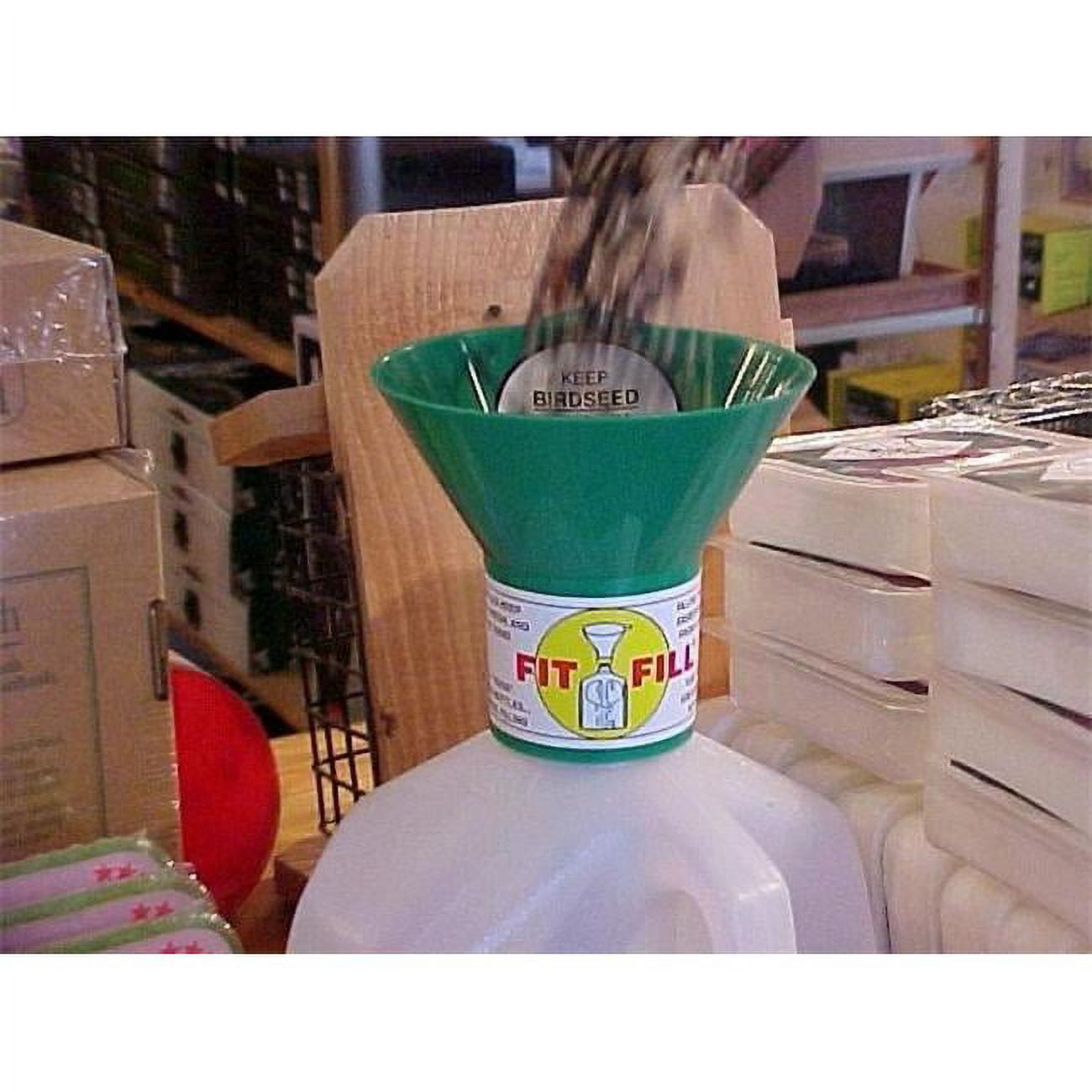Fit & Fill Funnel FITFILL00200 4. 25'' Birdseed Funnel - Green ...