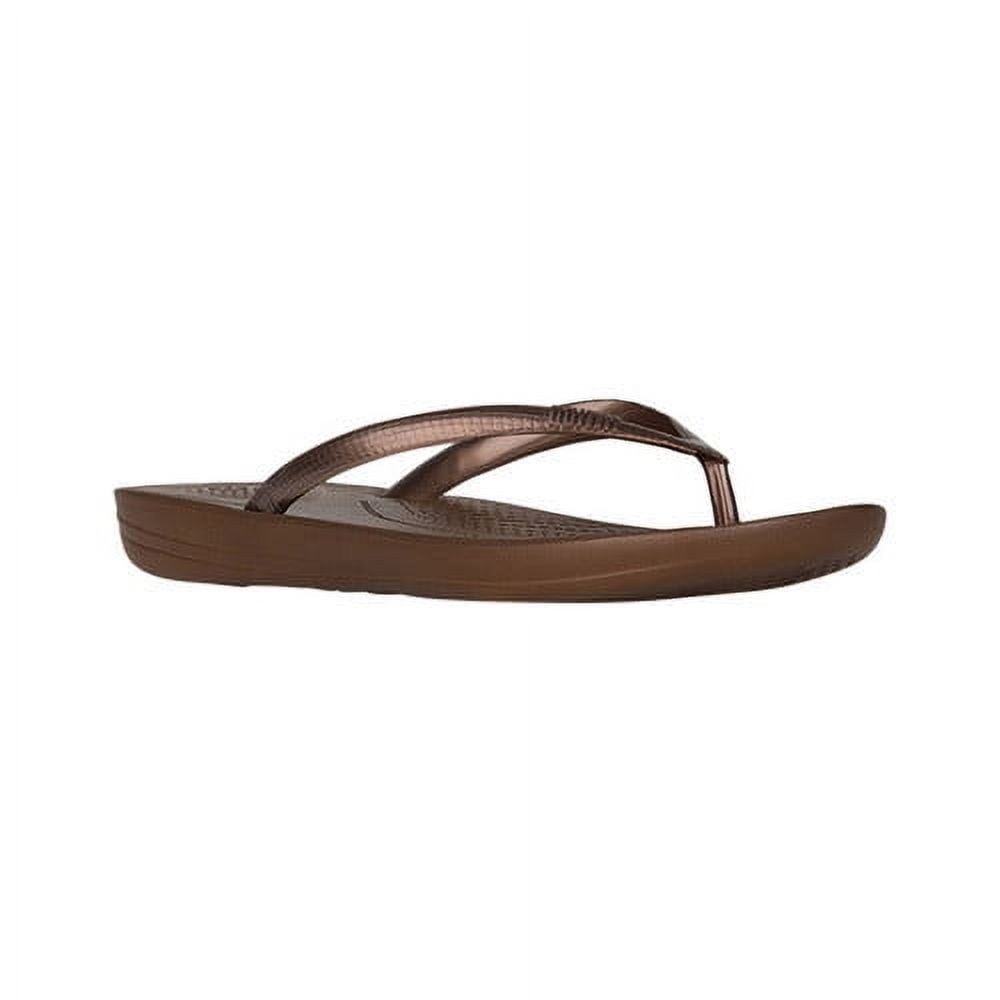 Fit Flop Women's Iqushion Ergonomic Flip Bronze Sandal - 7M - Walmart.com