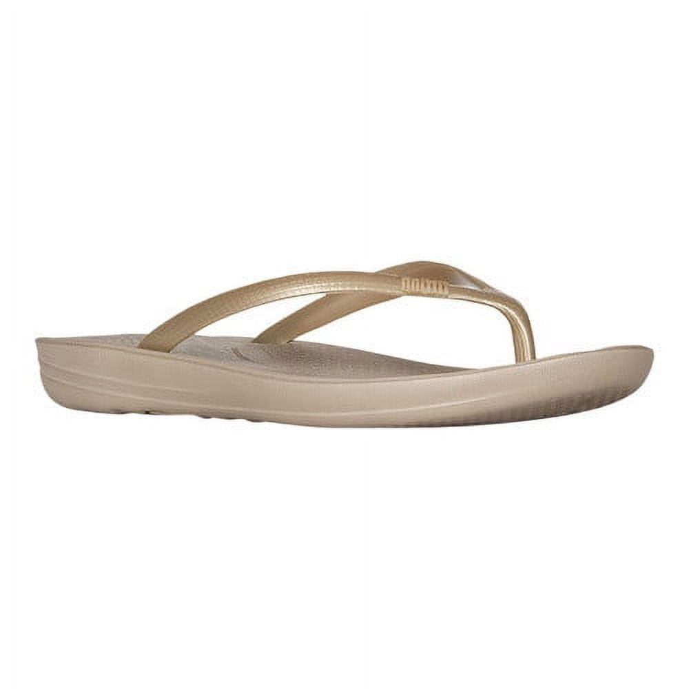 Fit Flop Women's Iqushion Ergonomic Flip Gold Sandal - 6M - Walmart.com