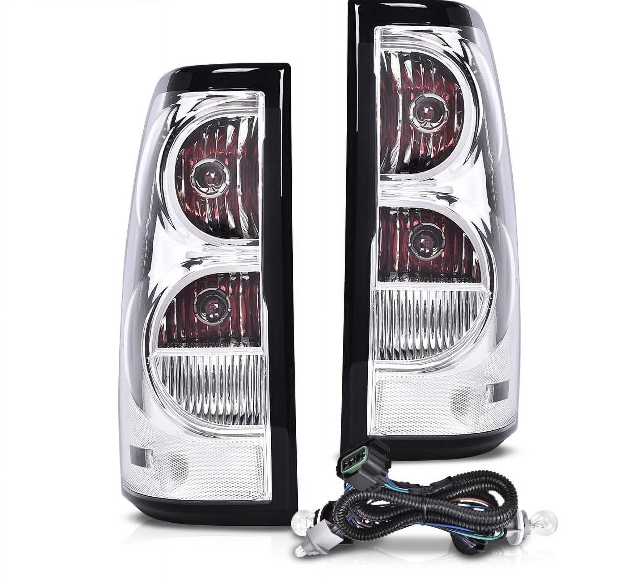 Fit For 03-06 Chevy Silverado Pickup Clear Lens Tail Lights Replacement ...
