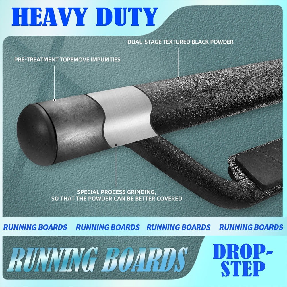 Fit For 15-25 Colorado/Canyon Side Drop Step Running Board Nerf Crew ...