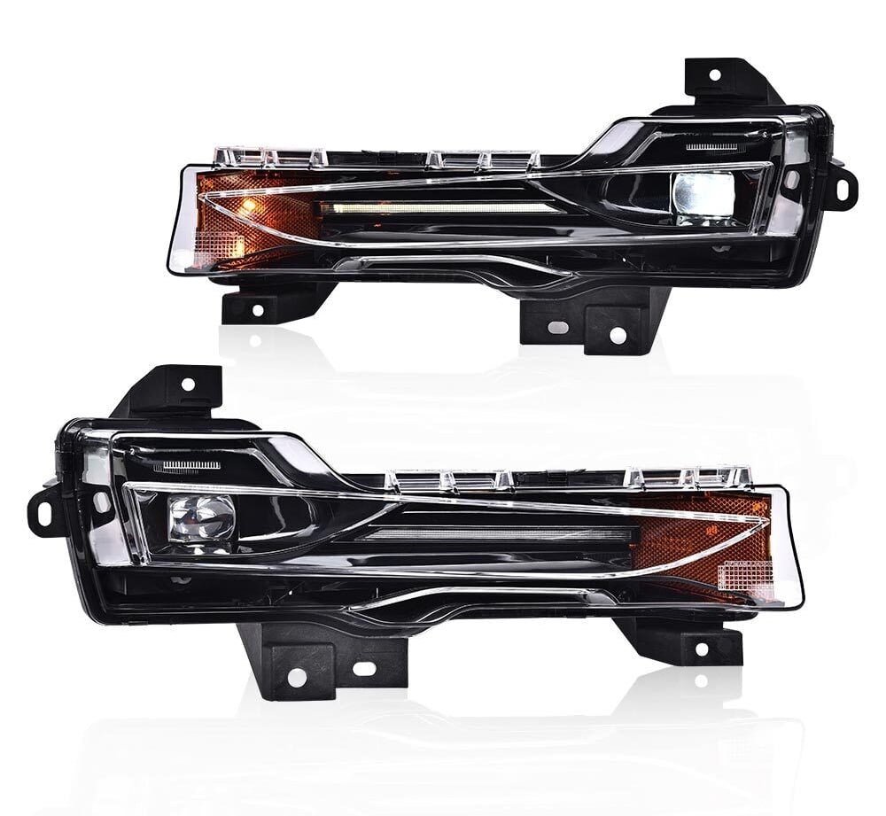 Fit For 17-23 Tesla Model 3 Y Fog Lights Driving Lamps LED DRL Up-Level ...