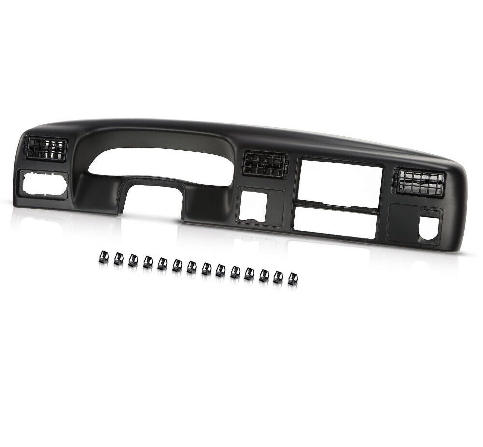 Fit For 1999-2004 Ford F250 F350 Dash Instrument Radio Trim Bezel Black ...