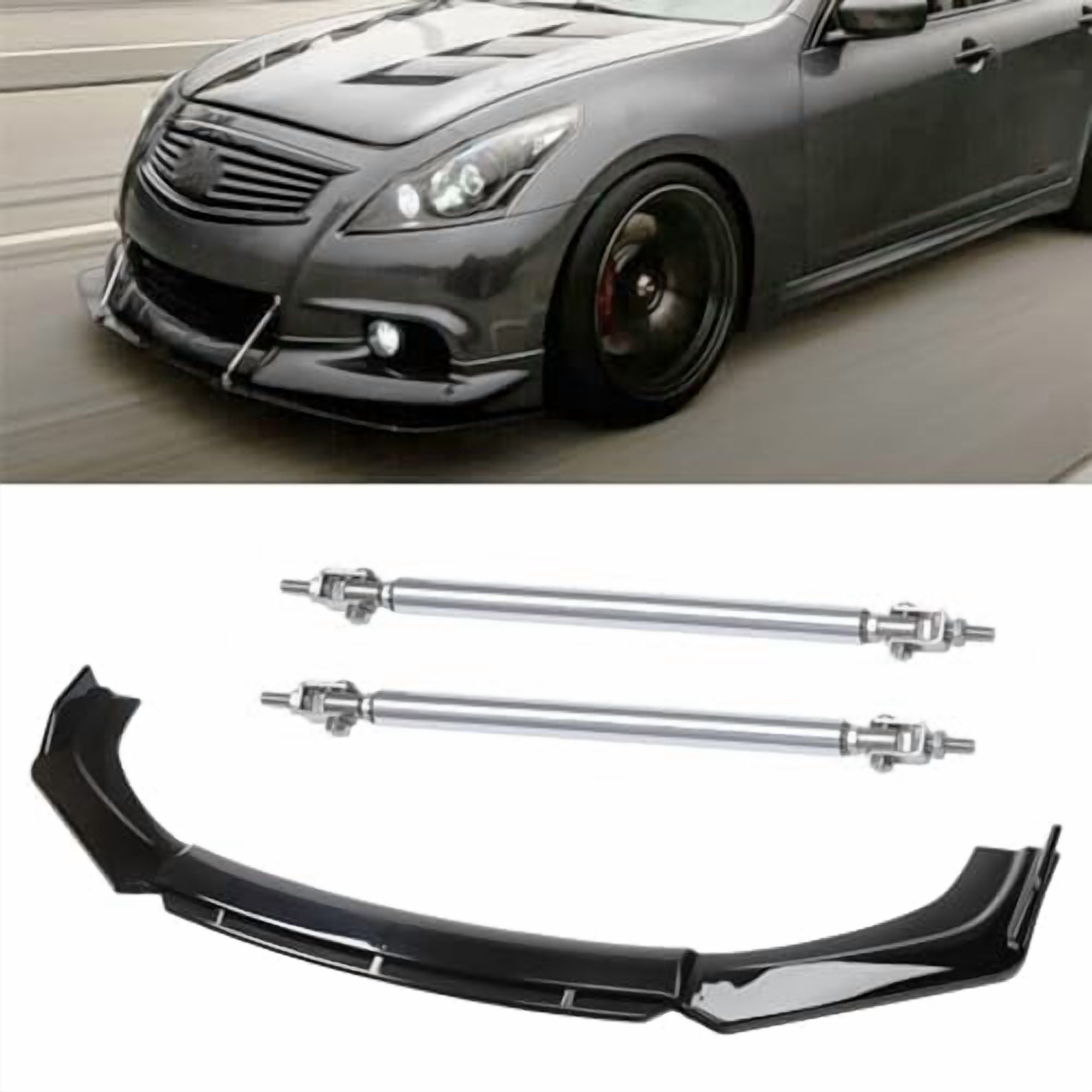 Fit For 2003-2013 In-fini-ti G37 G35 Front Bumper Lip Spoiler Splitter ...