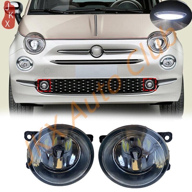 Fit For 2012-2018 Fiat 500 Left&Right u Pair LED Bumper Fog Lights ...