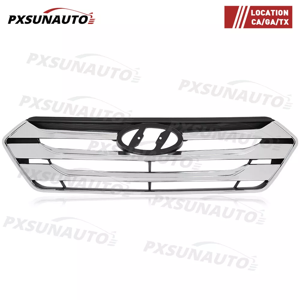 Fit For 2013-2015 Hyundai Santa Fe Sport Front Bumper Upper Chrome ...