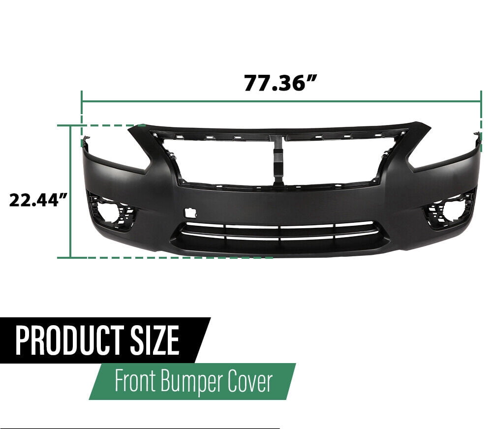 Fit For 2013-2015 Nissan Altima Sedan with Fog Light Holes Front Bumper ...