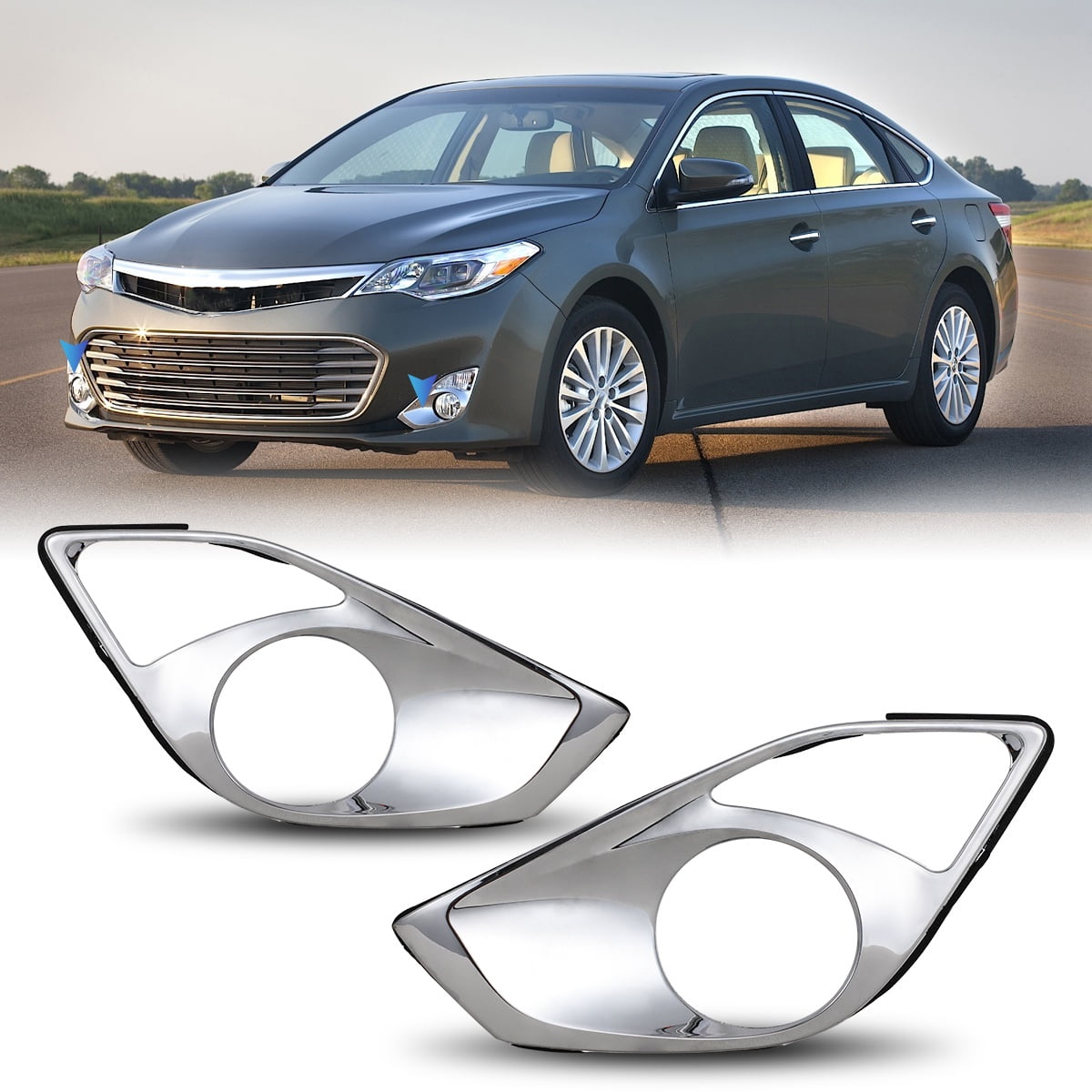Fit For 2013-2015 Toyota Avalon Fog Lights Bezel/Cover Pair Left ...
