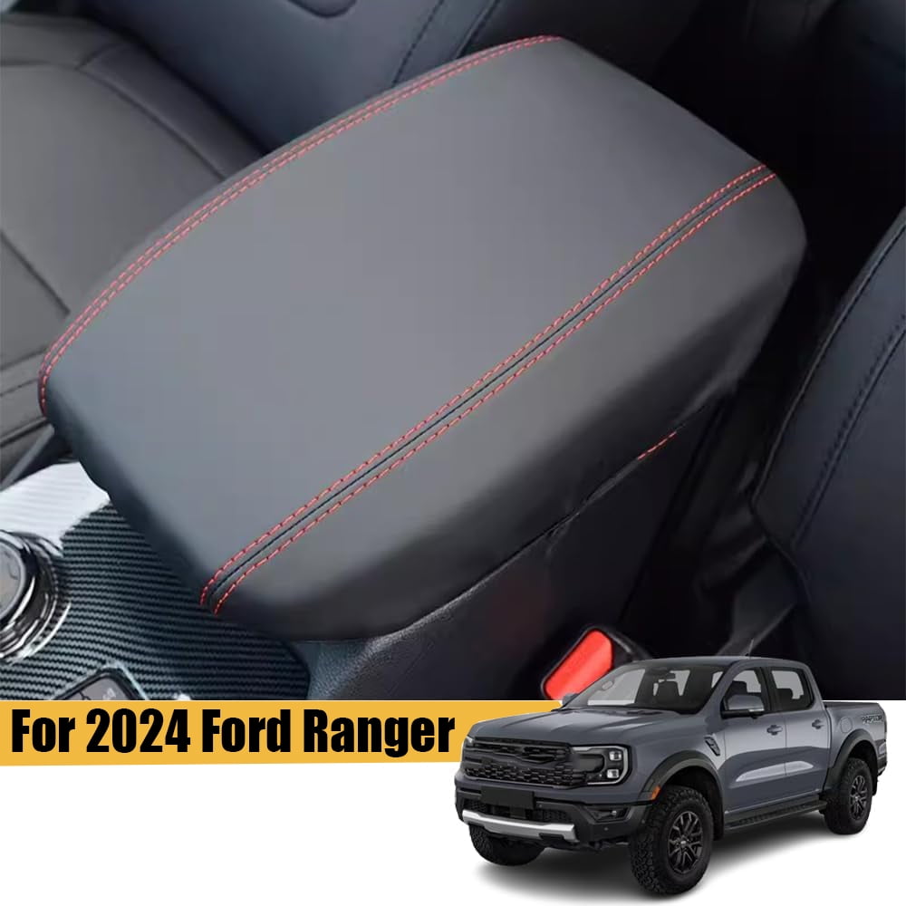 Fit For 2024 Ford Ranger Car Center Console Armrest Cover Lid Protector ...