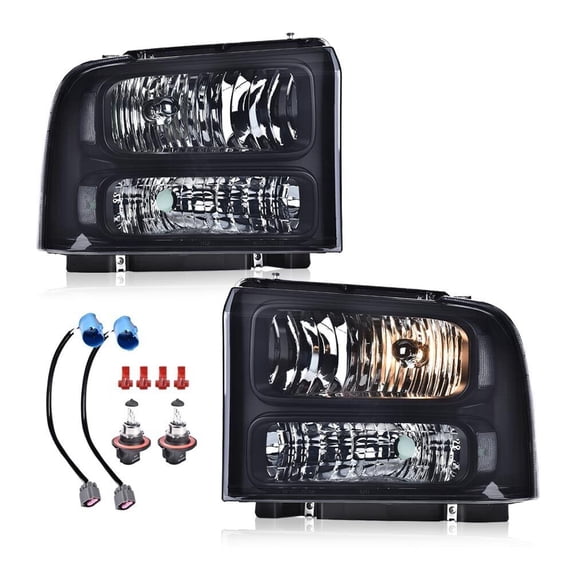 Fit For 99-04 Ford Super Duty Excursion Smoke/Black Conversion ...